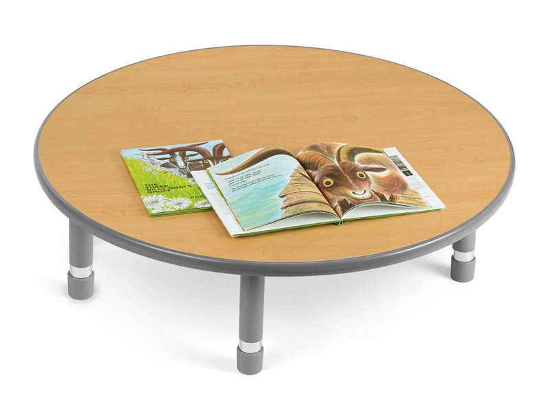 Flex Space Round Floor Table Modern Maple 42 Diameter at Lakeshore Learning