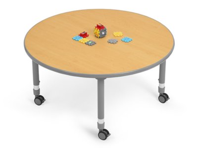 Flex-Space Mobile Round Tables - Modern Maple at Lakeshore Learning