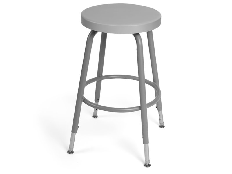 Flex-Space Height-Adjustable Stool - Modern Gray at Lakeshore Learning