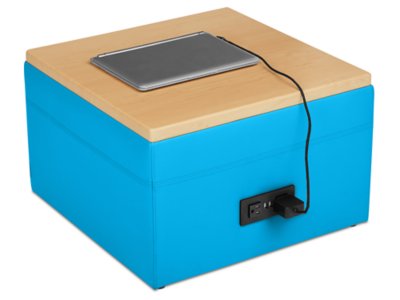 Flex-Space Lounge & Learn Table with Power - Blue at Lakeshore Learning