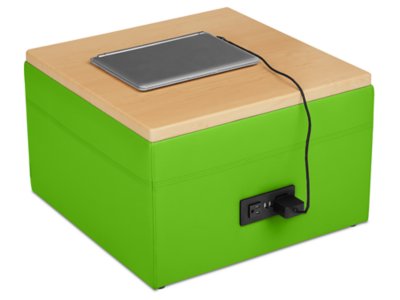 Flex-Space Lounge & Learn Table with Power - Blue at Lakeshore Learning