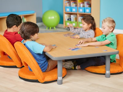Flex-Space Rectangular Floor Tables - Modern Maple at Lakeshore Learning