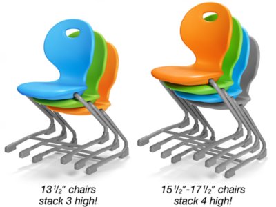 Flex-Space Ergo Bounce Cantilever Chairs at Lakeshore Learning