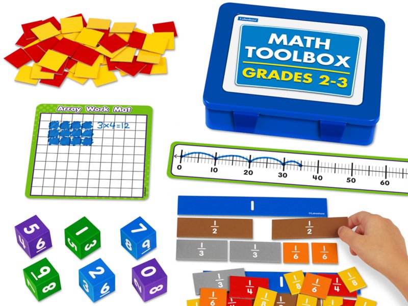 Math Manipulative Toolbox - Gr. 2-3 at Lakeshore Learning