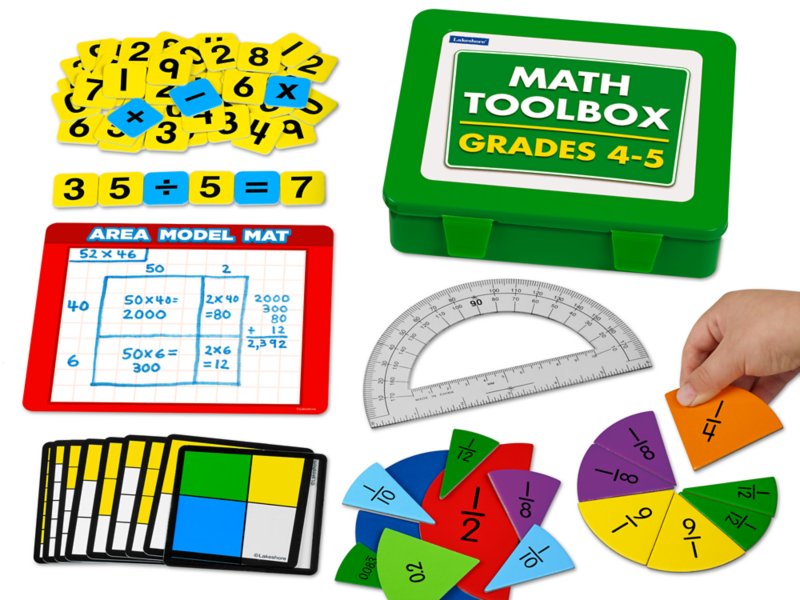 Math Manipulative Toolbox - Gr. 4-5 at Lakeshore Learning