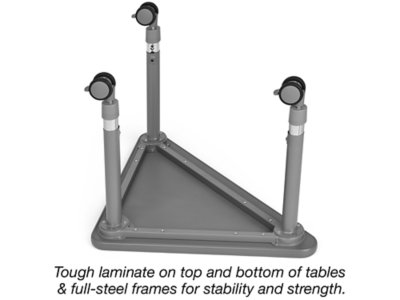 Flex-Space Mobile Triangular Student Desk - Maple at Lakeshore Learning