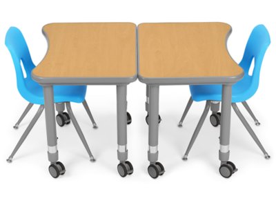 Flex-Space Mobile Student Desk - Maple at Lakeshore Learning
