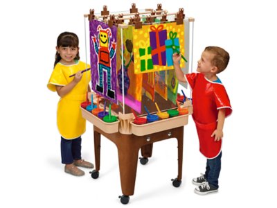 Indoor/Outdoor Painting Center for 4 - Natural Colors at Lakeshore Learning