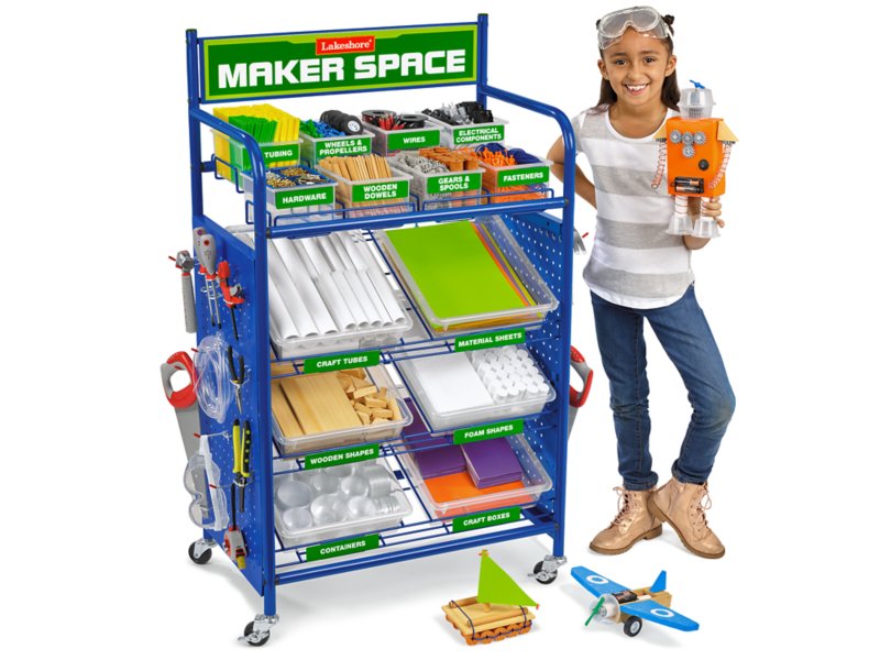 Maker Space Mobile Project Cart - Fully Loaded at Lakeshore Learning