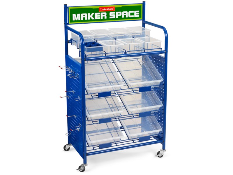 Maker Space Mobile Project Cart - Fully Loaded at Lakeshore Learning