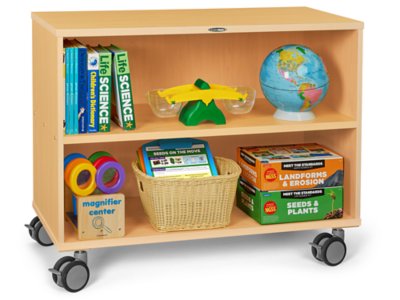Flex-Space Mobile 2-Shelf All-Purpose Storage Unit at Lakeshore Learning