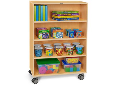 Flex-Space Mobile 4-Shelf All-Purpose Storage Unit at Lakeshore Learning