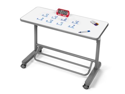 Flex-Space Write & Wipe Mobile Standing Desk for Two at Lakeshore Learning