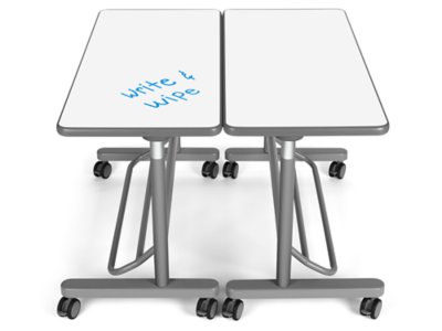 Flex-Space Write & Wipe Mobile Standing Desk for Two at Lakeshore Learning