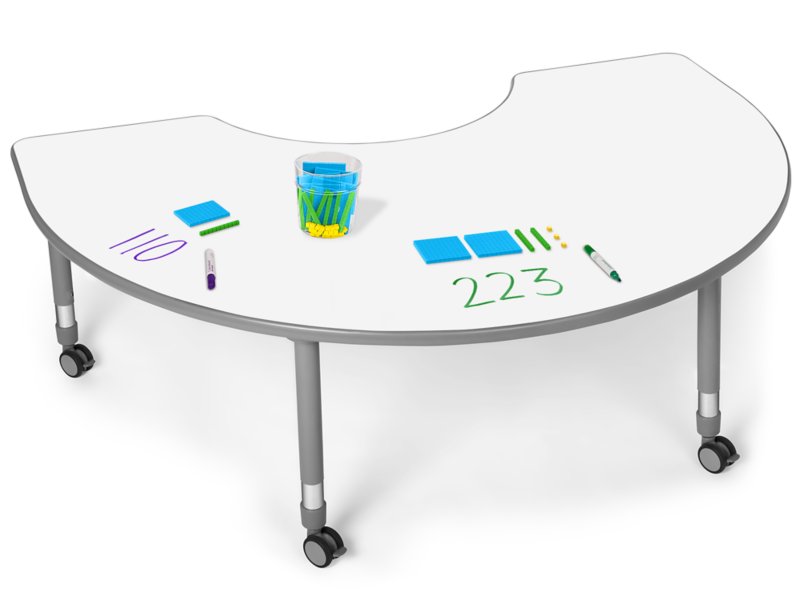Flex-Space Write & Wipe Mobile Group Table at Lakeshore Learning