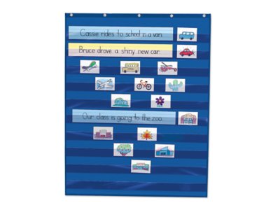Heavy-Duty Pocket Chart - Blue at Lakeshore Learning