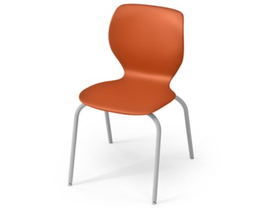 Modern Edge 18" Stacking Chair - Autumn Orange