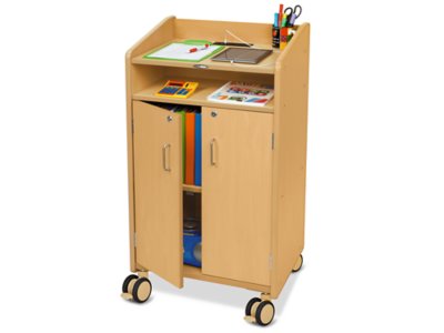 Flex-Space Jr.® Mobile Locking Teacher Station with Power at Lakeshore ...