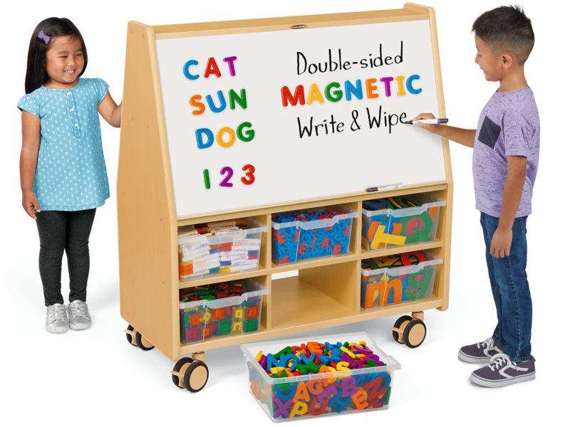 Flex-Space Jr.® Mobile Double-Sided Magnetic Write & Wipe Activity ...