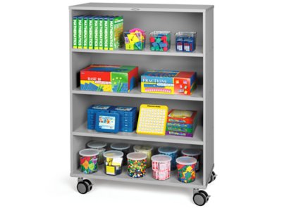 Flex-Space Mobile 4-Shelf All-Purpose Storage Unit - Gray at Lakeshore ...