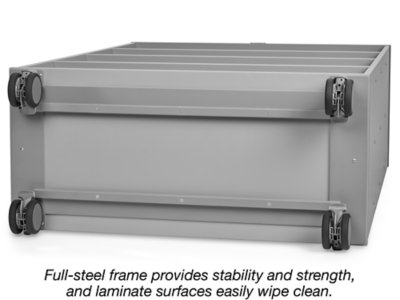 Flex-Space Mobile 4-Shelf All-Purpose Storage Unit - Gray at Lakeshore ...