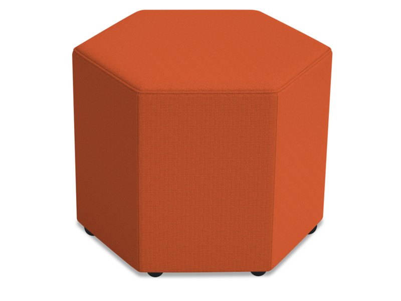 Flex-Space Engage Mobile Hex Lounge Seat - Autumn Orange at Lakeshore ...