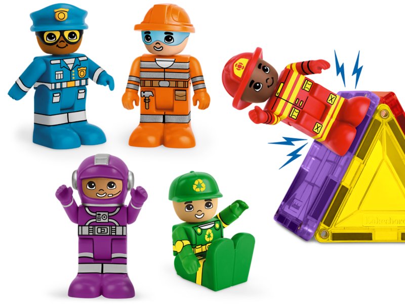 Magnetic Wonder Tiles® - Community Helpers at Lakeshore Learning