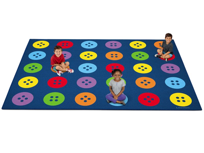 Colorful Buttons Seating Carpets at Lakeshore Learning