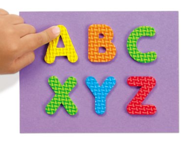 Peel & Stick Tactile Letters at Lakeshore Learning