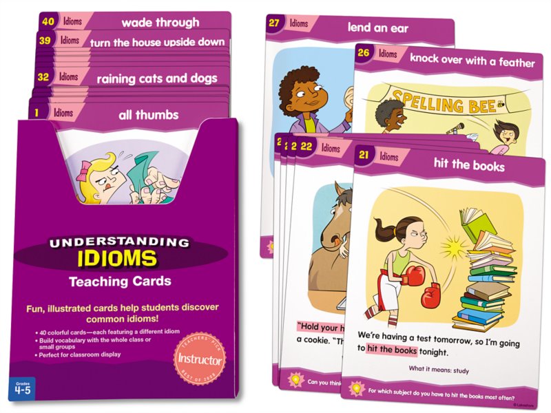Understanding Idioms Teaching Cards at Lakeshore Learning