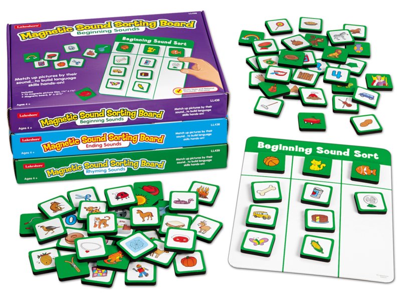 Magnetic Sound Sorting Boards - Complete Set at Lakeshore Learning