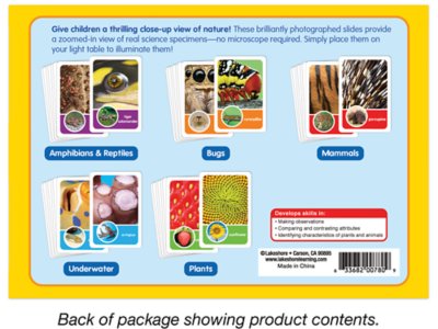 Nature Up Close! Light Table Slides at Lakeshore Learning