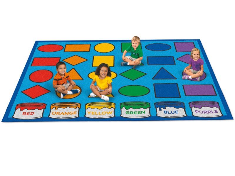 Learning Shapes & Colors Activity Carpets at Lakeshore Learning