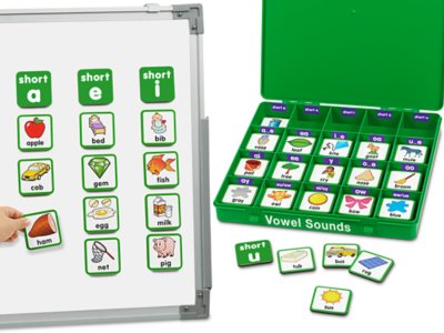 Vowel Sounds Magnetic Sorting Tiles at Lakeshore Learning