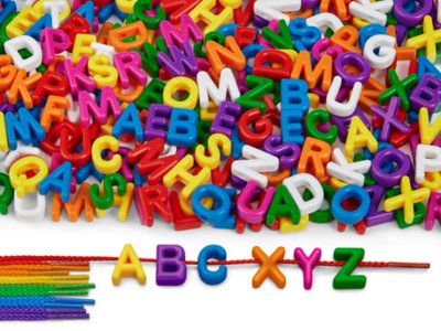 Lace-A-Word Beads - Uppercase at Lakeshore Learning