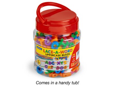Lace-A-Word Beads - Uppercase at Lakeshore Learning