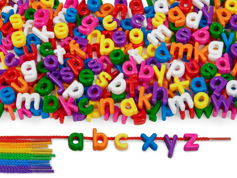 Lace-A-Word Beads - Lowercase at Lakeshore Learning
