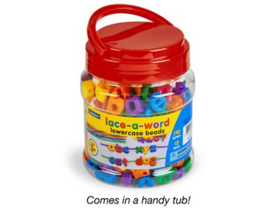 Lace-A-Word Beads - Lowercase at Lakeshore Learning