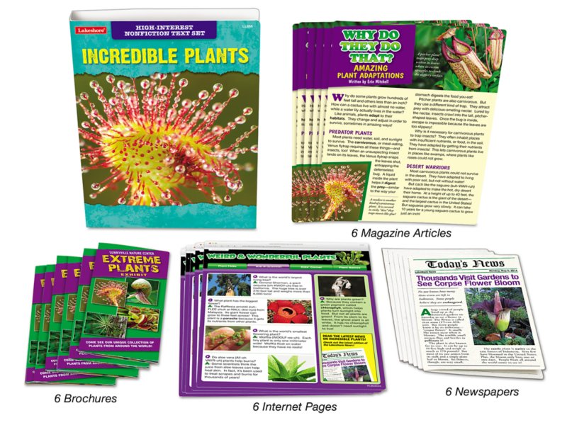 Incredible Plants High-Interest Nonfiction Text Set at Lakeshore Learning