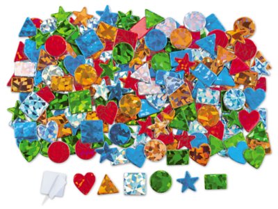 Peel & Stick Shimmer Shapes at Lakeshore Learning