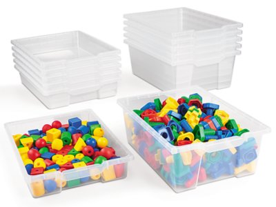 See-Inside Bins & Trays - Set of 12 at Lakeshore Learning