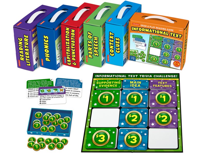 Grab & Play Reading Games - Gr. 1-2 - Complete Set at Lakeshore Learning