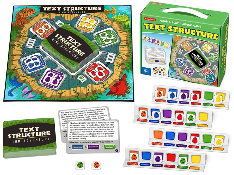 Text Structure Grab & Play Game - Gr. 3-4 at Lakeshore Learning