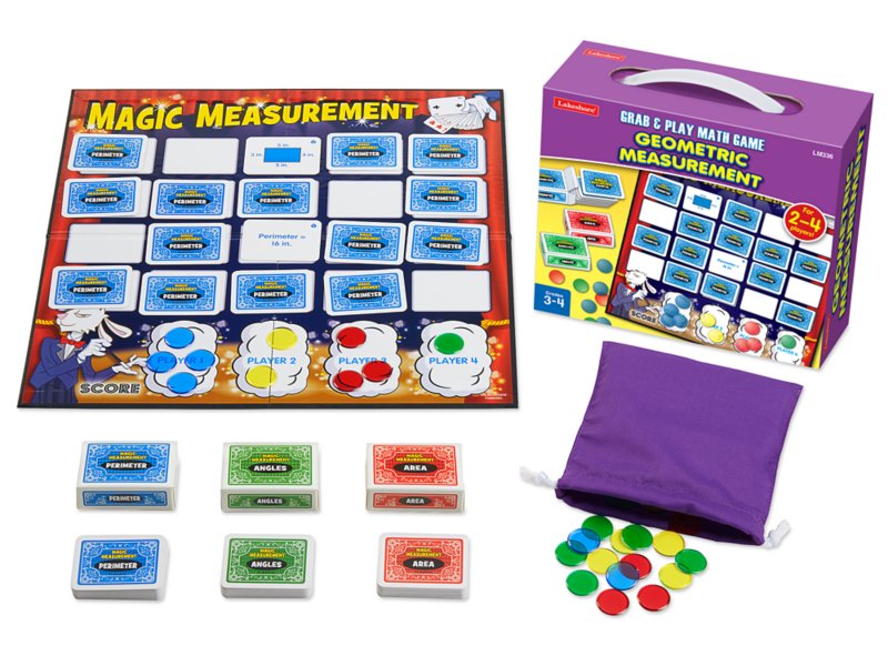Geometric Measurement Grab & Play Game - Gr. 3-4 at Lakeshore Learning