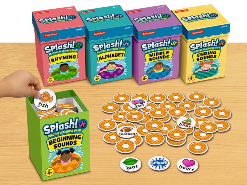 Splash! Jr. Reading Readiness Games - Set of 5 at Lakeshore Learning