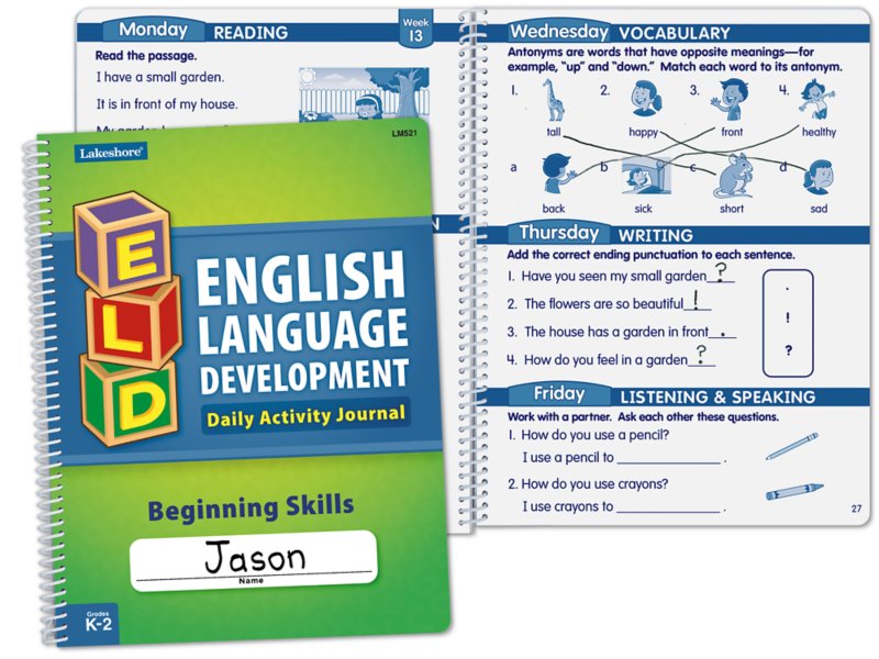 Beginning Skills Daily English Language Development Journal at ...