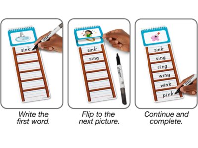 Write & Wipe Word Ladders - Blends & Digraphs at Lakeshore Learning