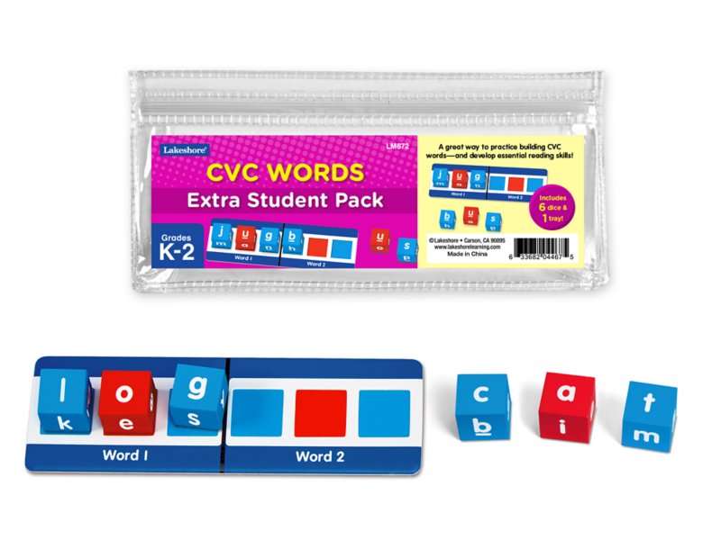 CVC Words Hands-On Student Pack at Lakeshore Learning