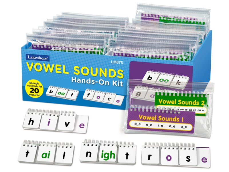 Vowel Sounds Hands-On Teaching Kit at Lakeshore Learning