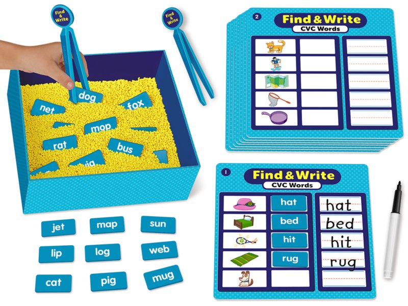 Find & Write CVC Words Activity Center at Lakeshore Learning